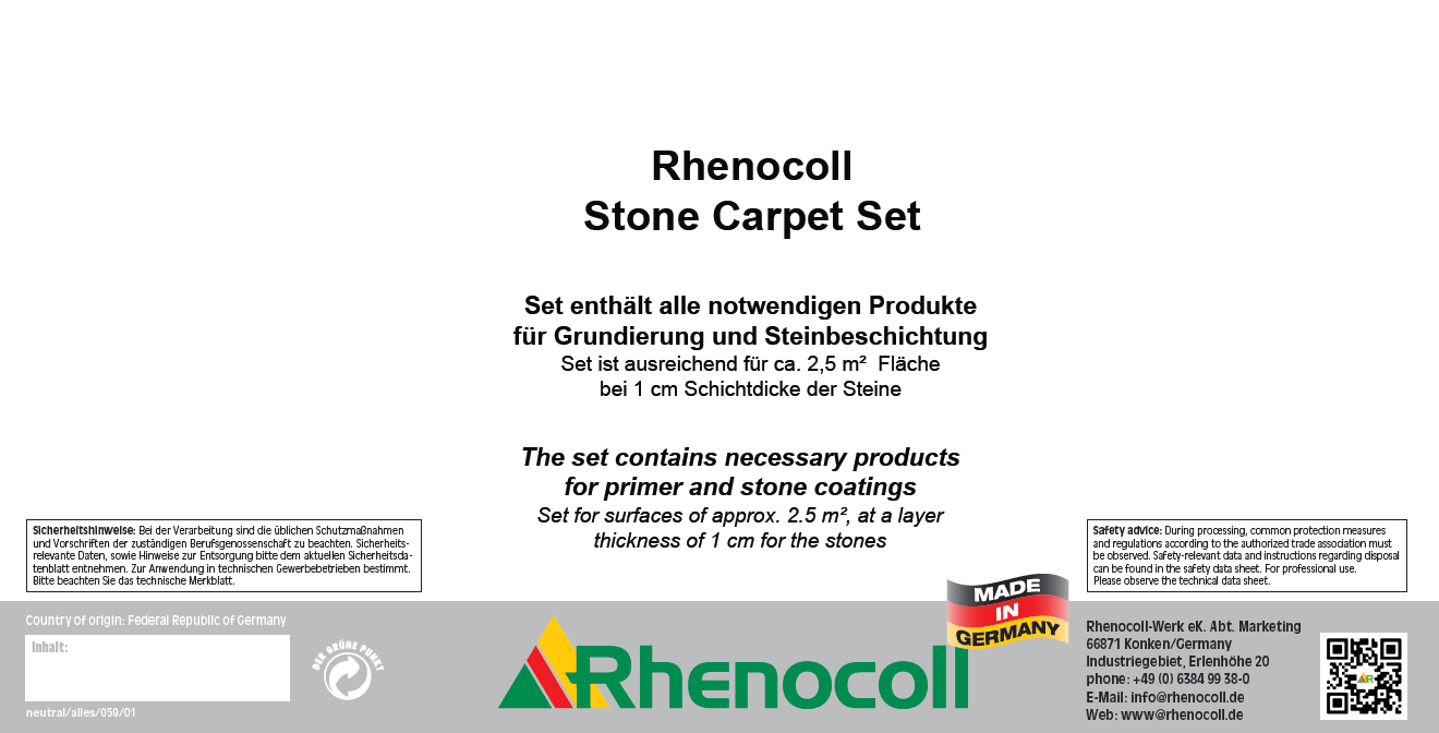 Rhenocoll Stone Carpet - Set